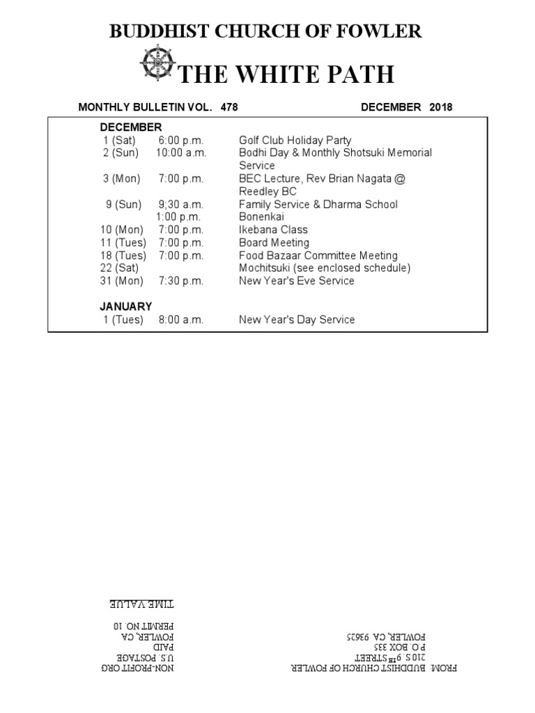FBC 12.2018 Web | PDF | Buddhist Philosophy | Religious Behaviour And ...