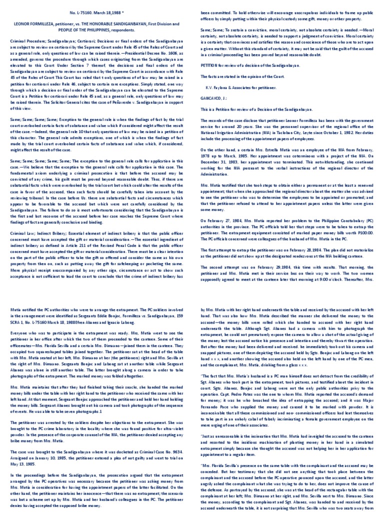 Criminal Law Cases | PDF | Certiorari | Reasonable Doubt