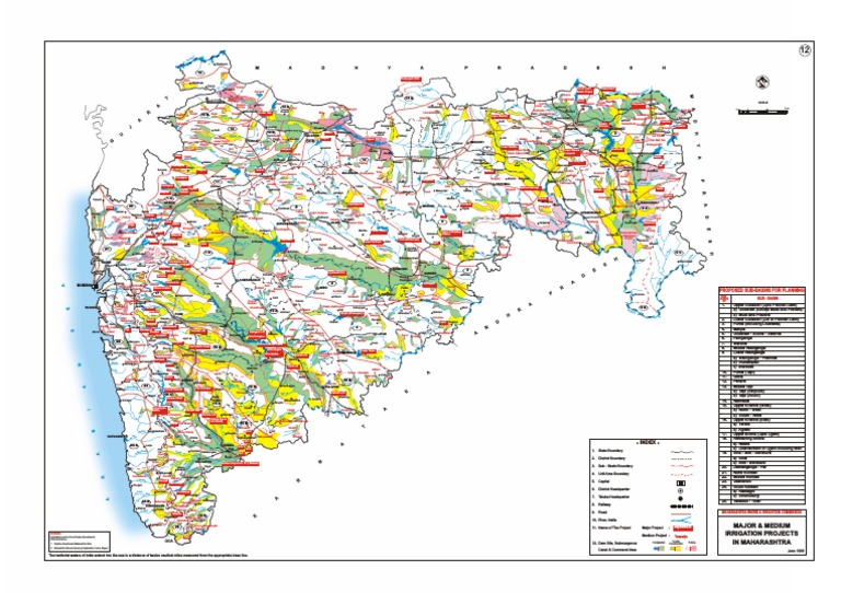 Major Irrigation Projects in Maharashtra | PDF