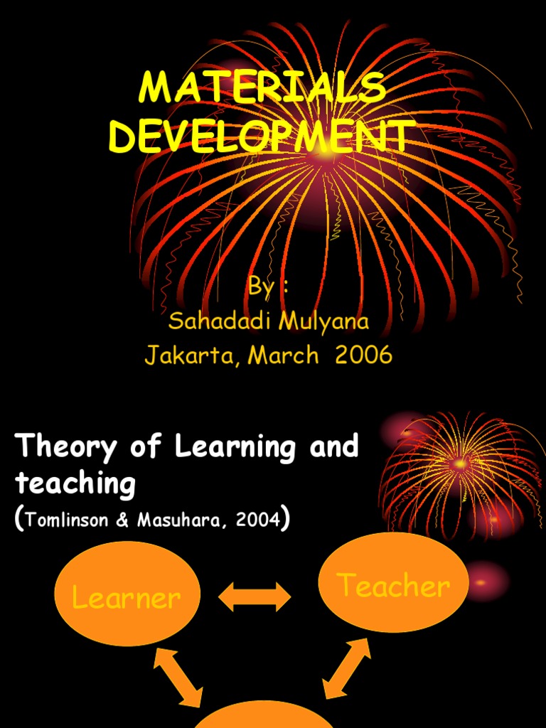 Materials Development | PDF | Evaluation | Learning