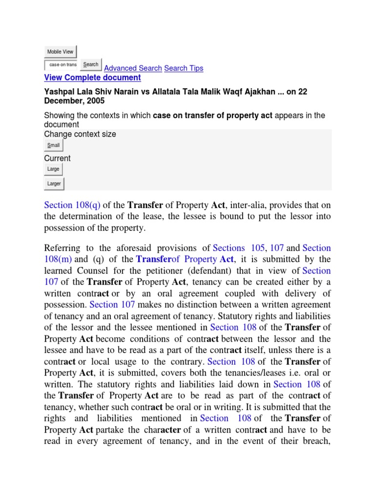 Topa Case | PDF | Lease | Property