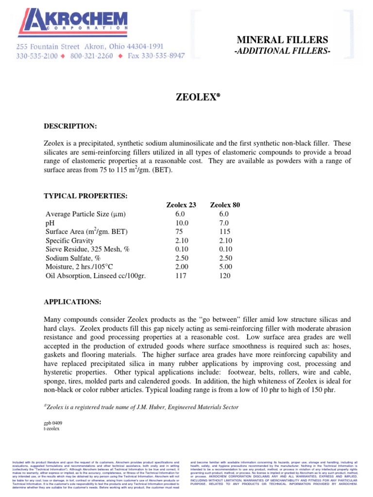 Zeolex | PDF | Materials | Chemistry
