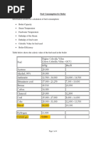 Steam Generation Calculations of Boiler | PDF | Steam | Quantity