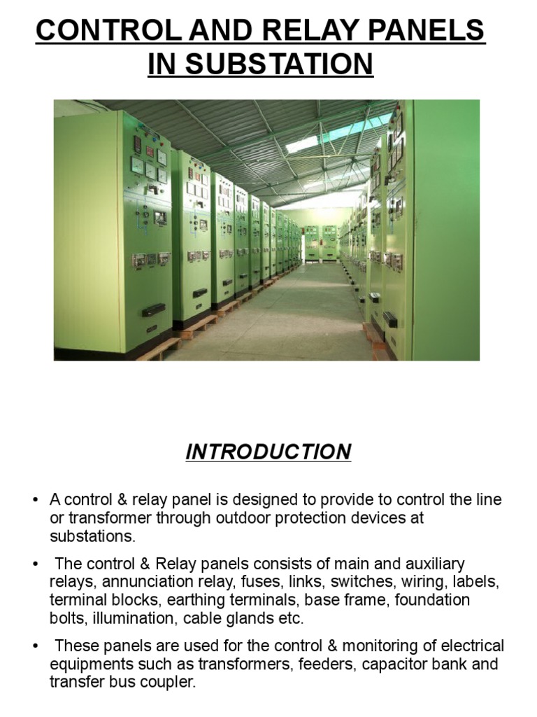 Control & Relay Panels | PDF | Electric Power Distribution | Relay