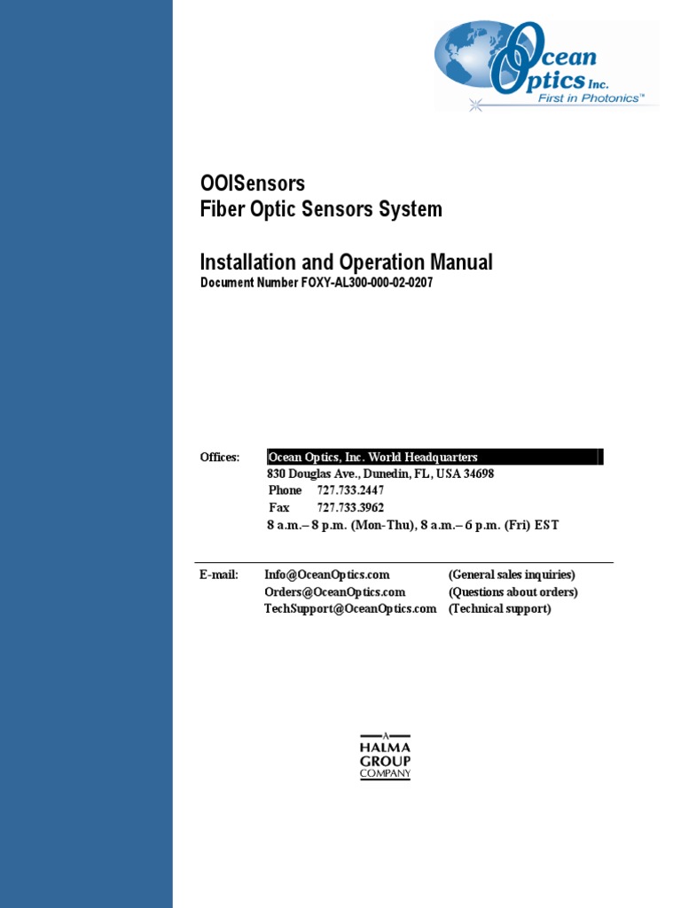 Fiber Sensor System Pdf Optical Fiber Computer Hardware