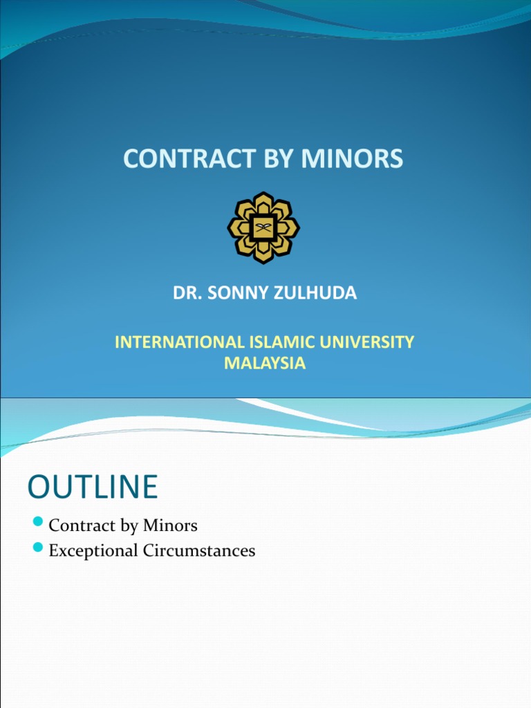 Contracts by Minors in Malaysia | PDF | Breach Of Contract | Apprenticeship