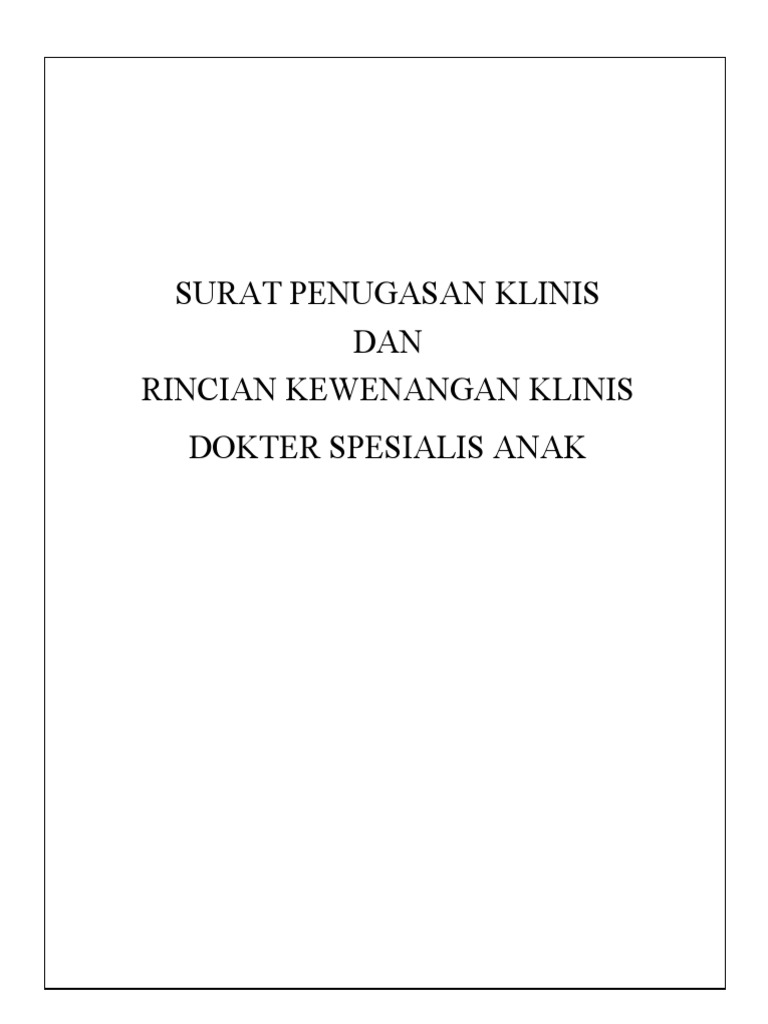 SPK RKK Anak - 2017 | PDF