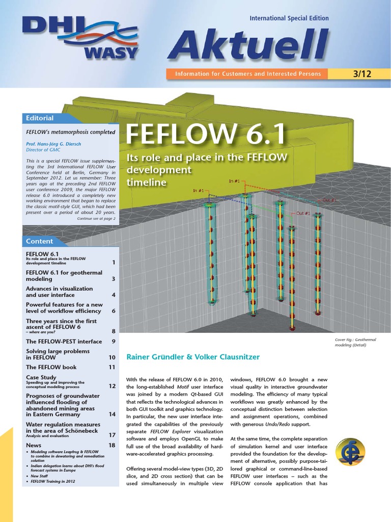 Feflow 6.1: Its Role and Place in The FEFLOW Development Timeline | PDF ...