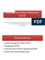 Pedoman Umum Penyelenggaraan SP2TP | PDF