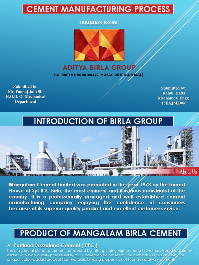Cement Manufacturing Process Overview | PDF | Cement | Mill (Grinding)