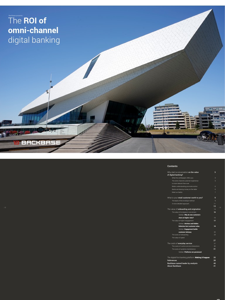 Backbase The ROI of Omni Channel Whitepaper | PDF | Revenue | Banks