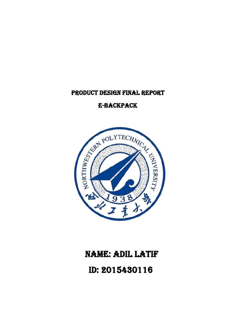 E-Backpack Product Design Report | PDF | Strength Of Materials | Laptop
