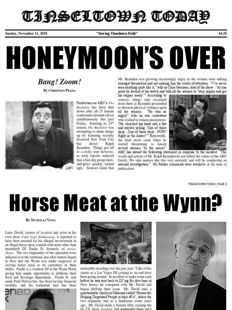 Celebrity Gossip Newspaper | PDF | Mario | Violence