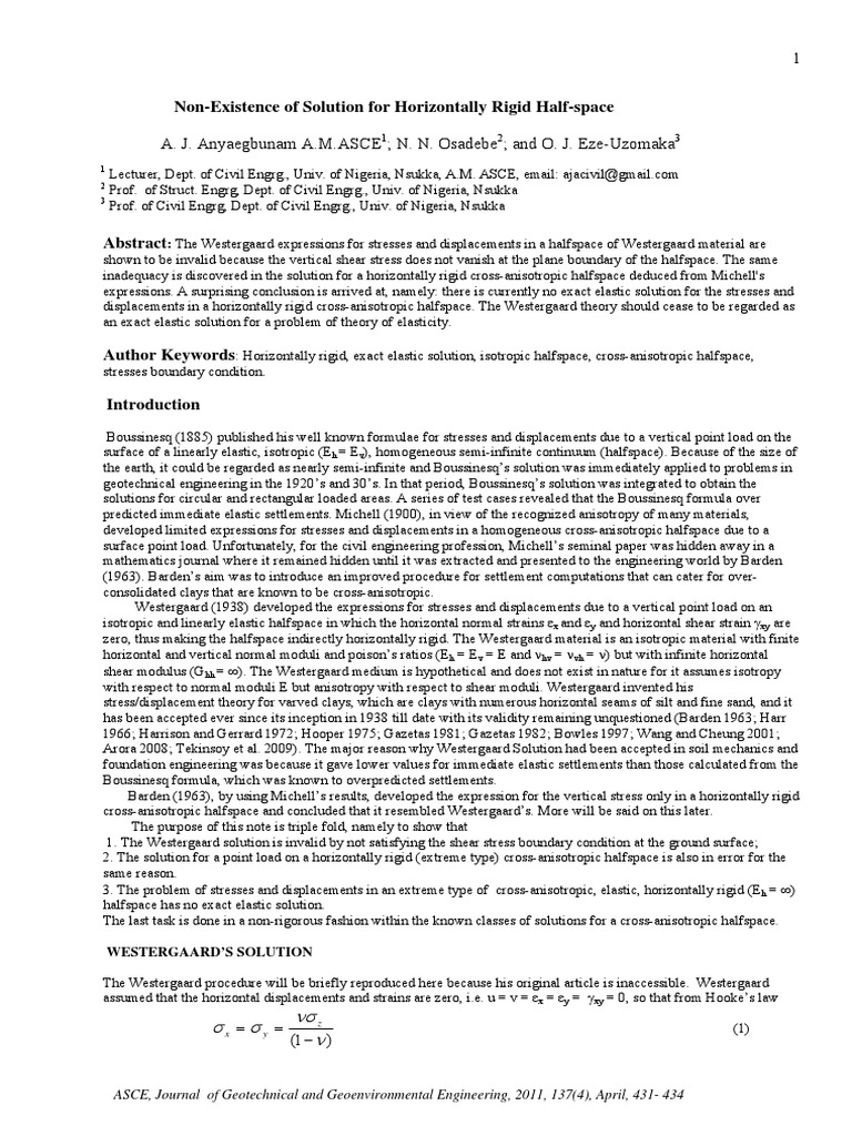 Westergaard Formula | PDF | Elasticity (Physics) | Stress (Mechanics)