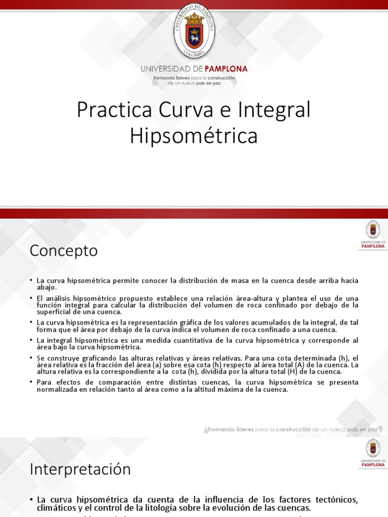 Curva e Integral Hipsométrica | PDF | Valle | Integral