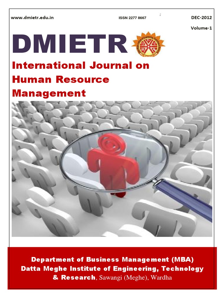 DMIETR HR Management Journal 2012 | PDF | Emotional Intelligence | Goal