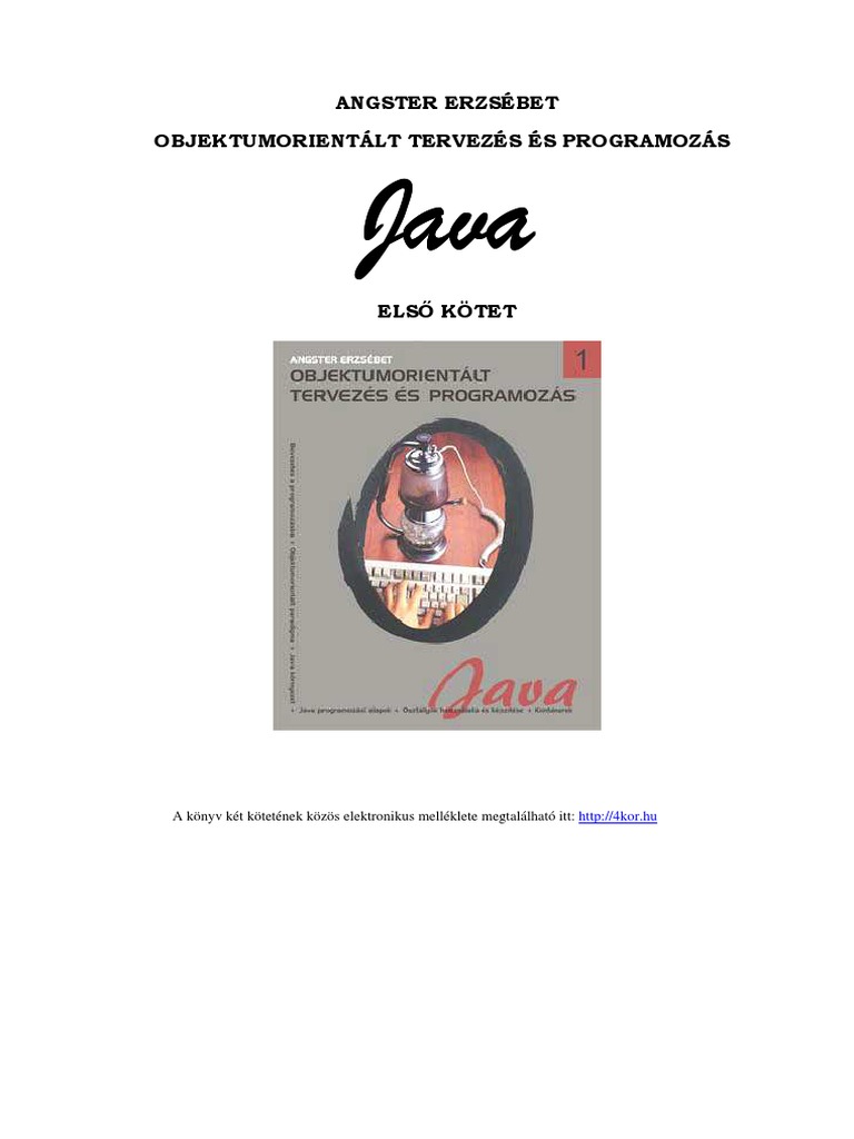 AngsterErzsebet Java1 PDF | PDF