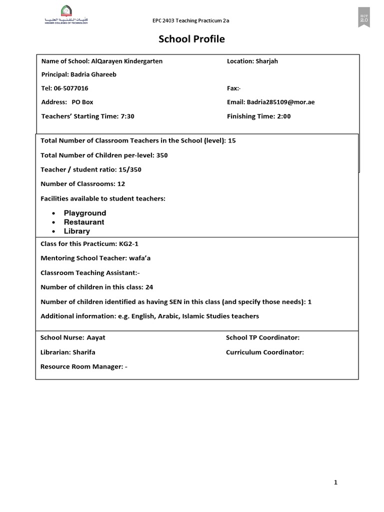 School Profile | PDF