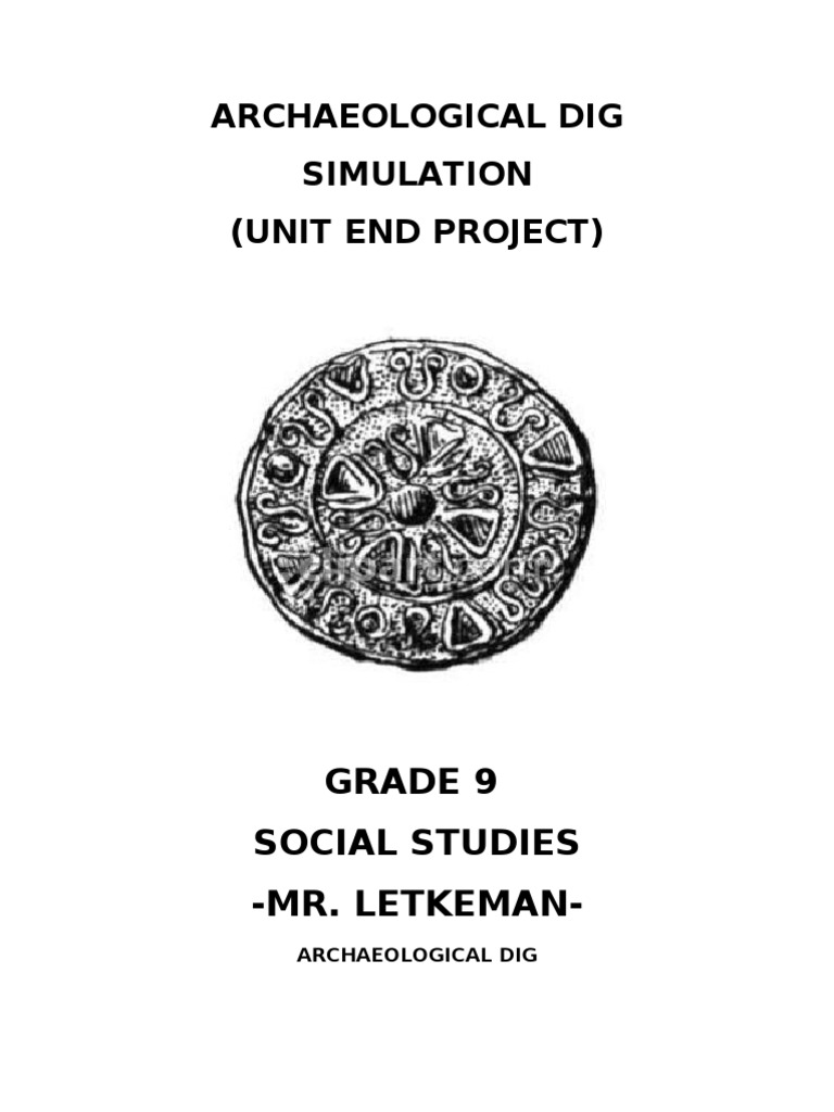Archaeological Dig Simulation | PDF | Excavation (Archaeology) | Archaeology