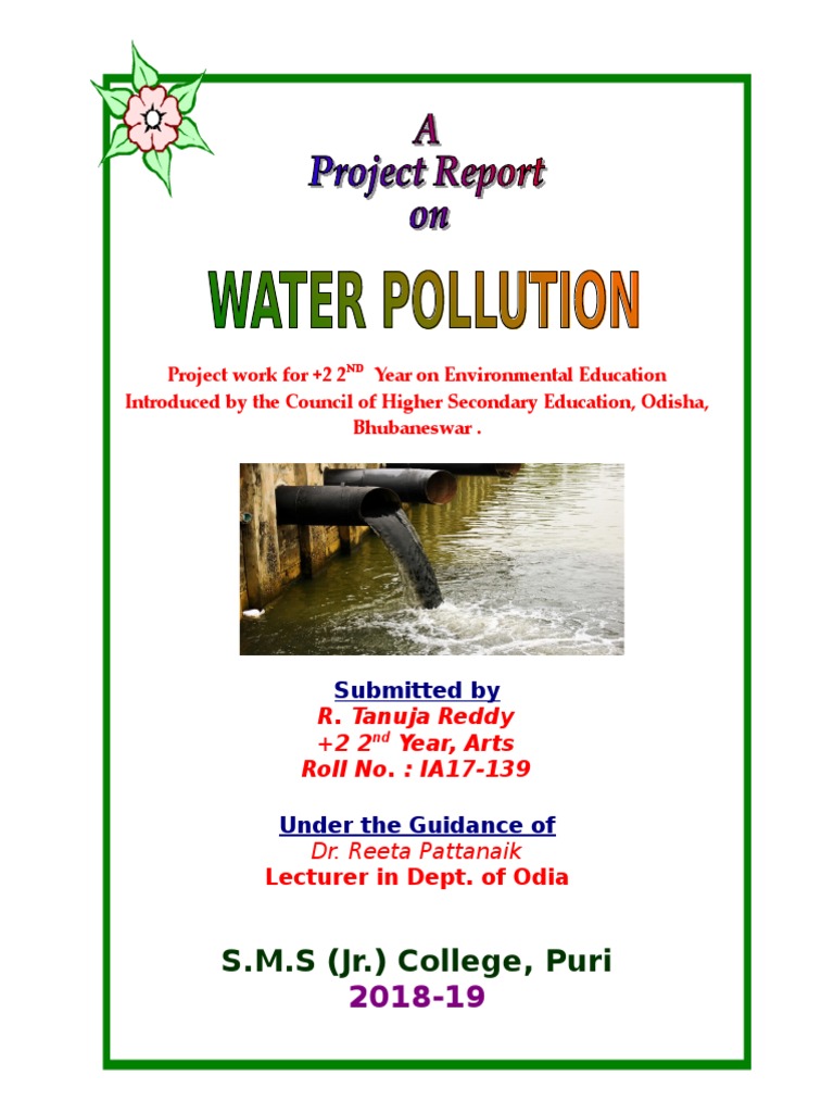 Front Page of Water Pollution | PDF