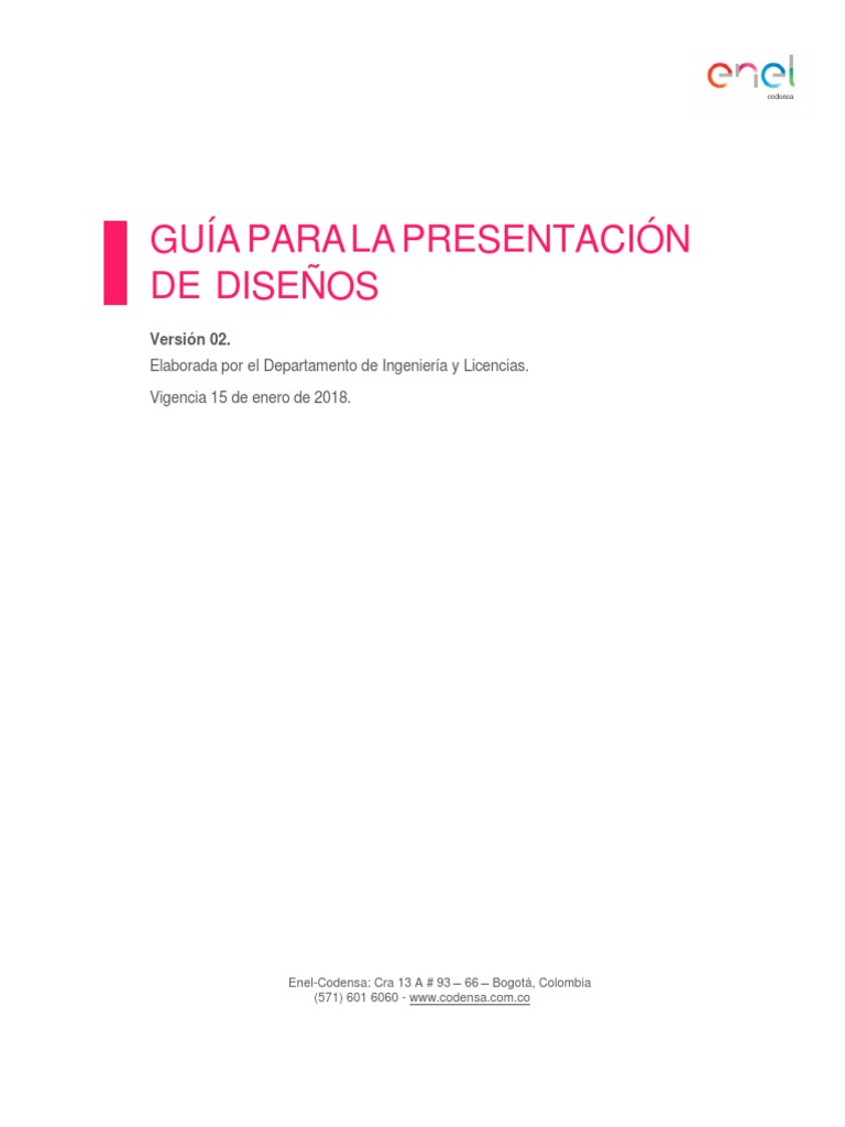 Guia para La Presentacion de Proyectos V2 15 Enero 2018 | PDF | Transformador | Diseño