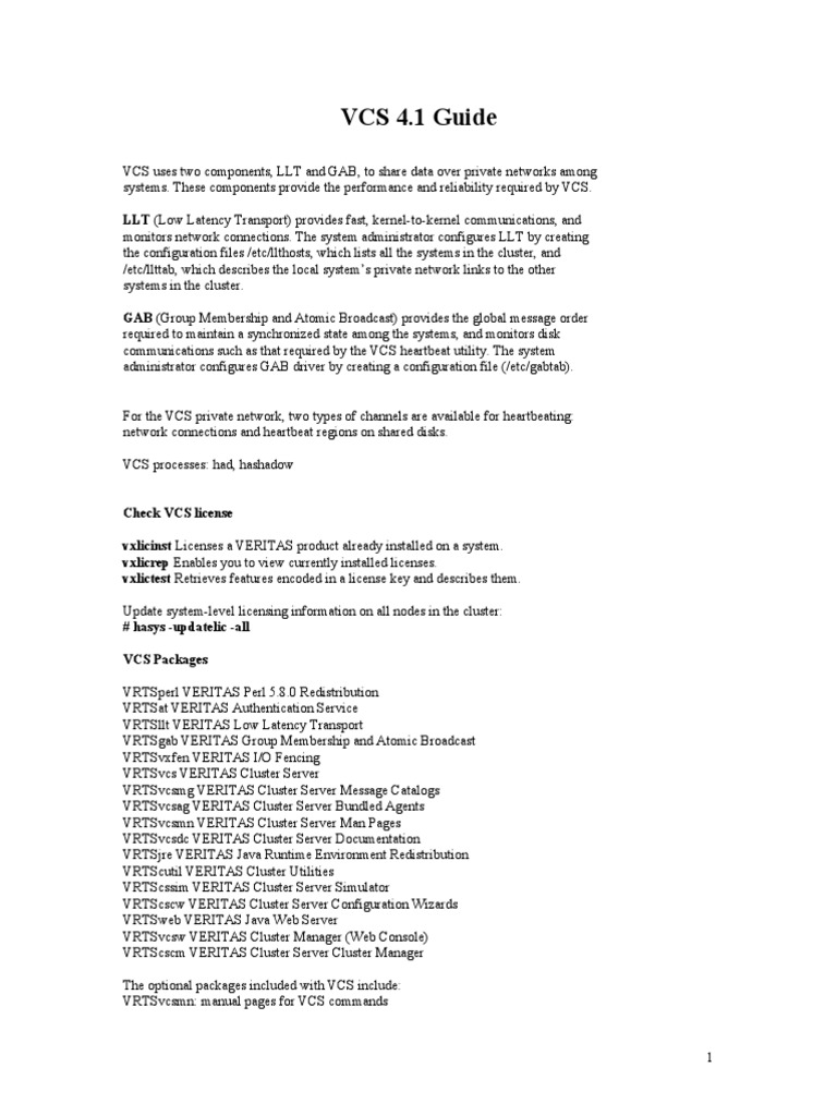 Vcs 4 1 Guide Pdf Computer Networking Computer Engineering