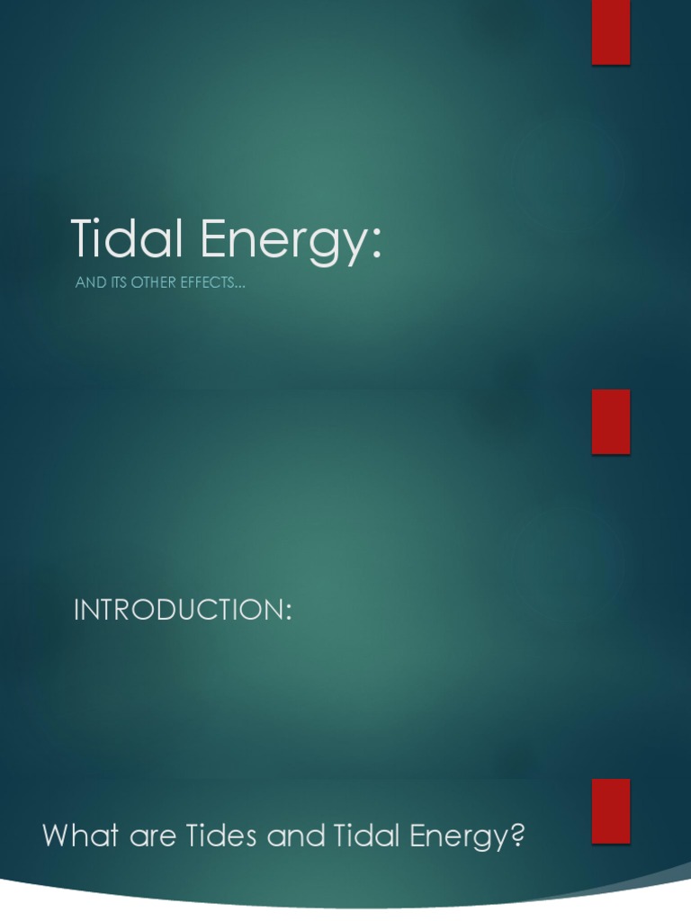 Physics Tidal Energy | PDF | Tide | Power Station