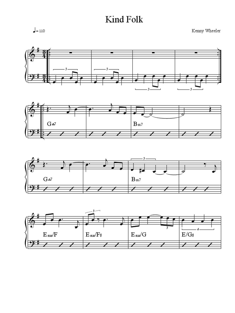 Kenny Wheeler - Kind Folk | PDF