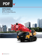SANY STC800S Load Charts Manual | PDF | Crane (Machine) | Elevator