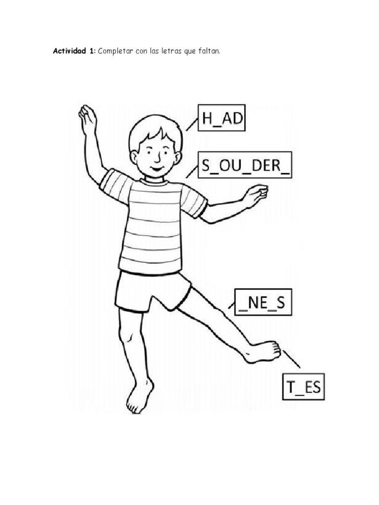 Head, Shoulders, Knees and Toes. Activities | PDF