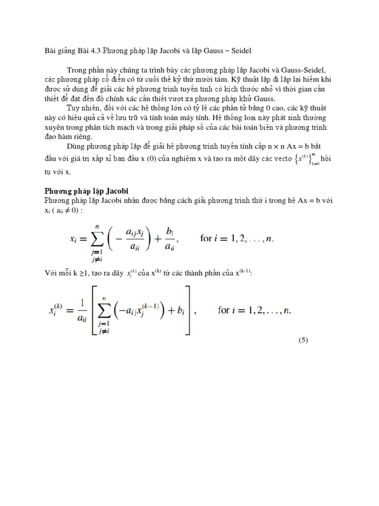 B - I Gi - NG B - I 4.3 PH - NG PH - P L - P Jacobi V - L - P Gauss ...
