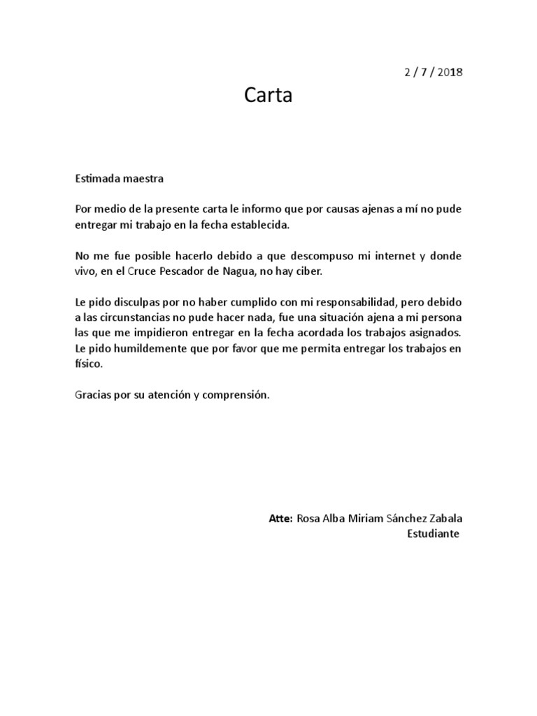 Modelo de Carta | PDF