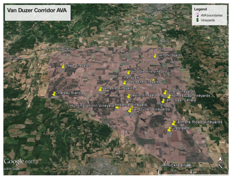 Map of Van Duzer Corridor | PDF