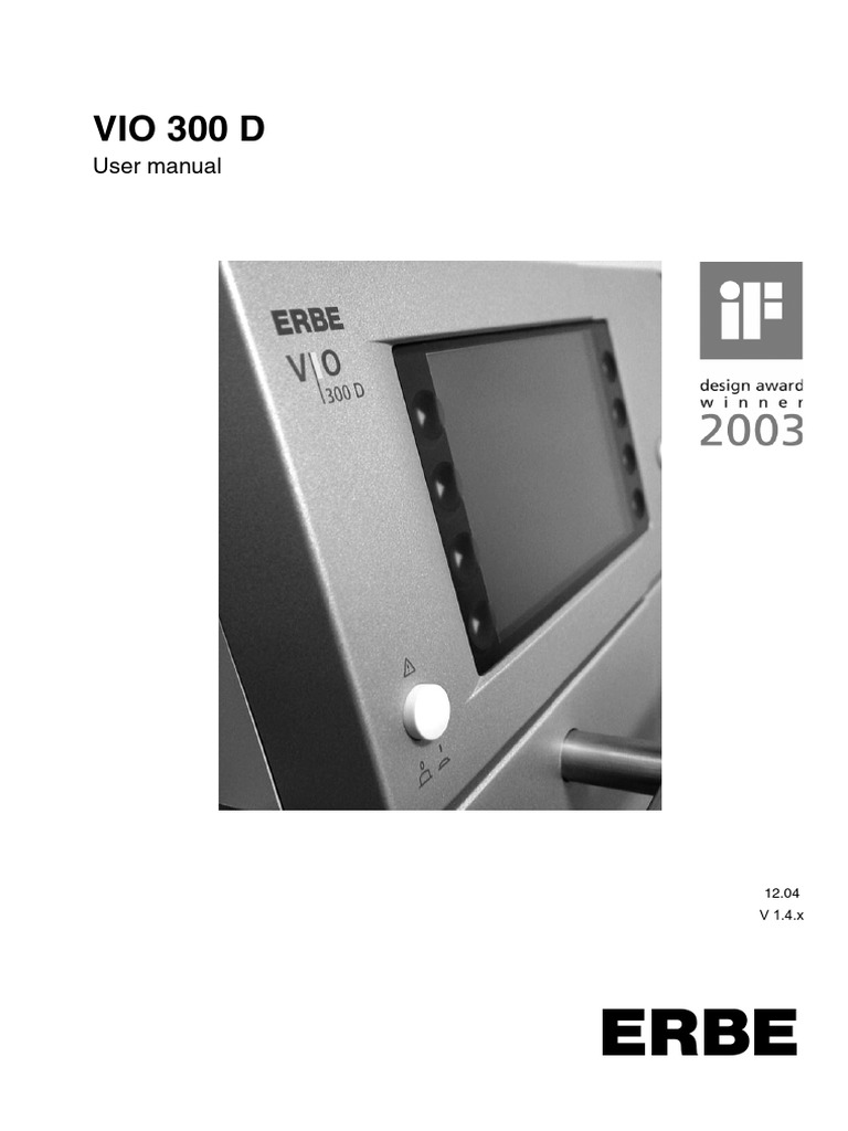 Erbe VIO 300d Manual | Nature