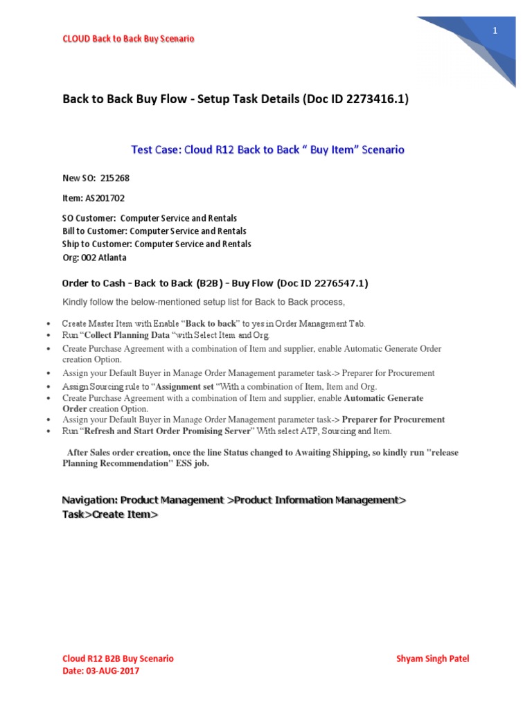 B2B-Back To Back-Buy Step by Step | PDF | Receipt | Business