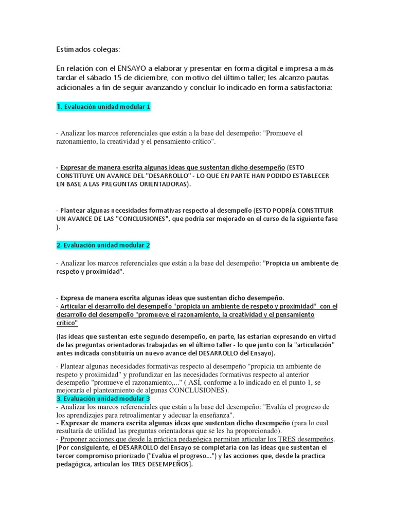 Pautas para El Ensayo | PDF | Ensayos | Creatividad