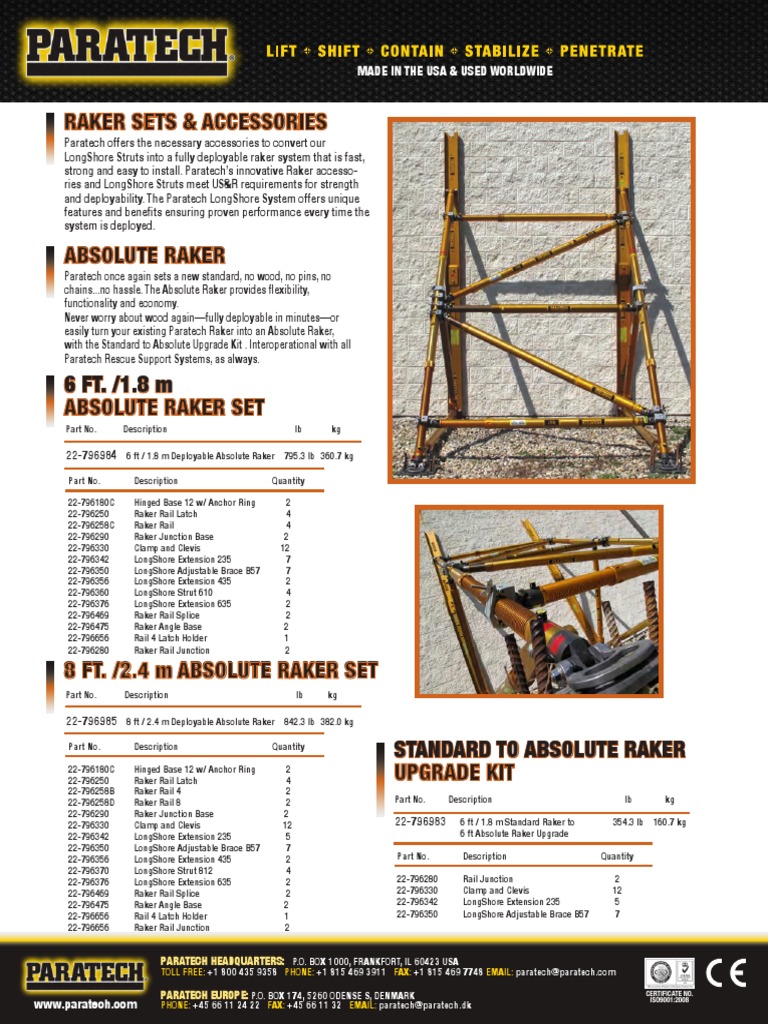 Paratech Raker Systems Overview | PDF