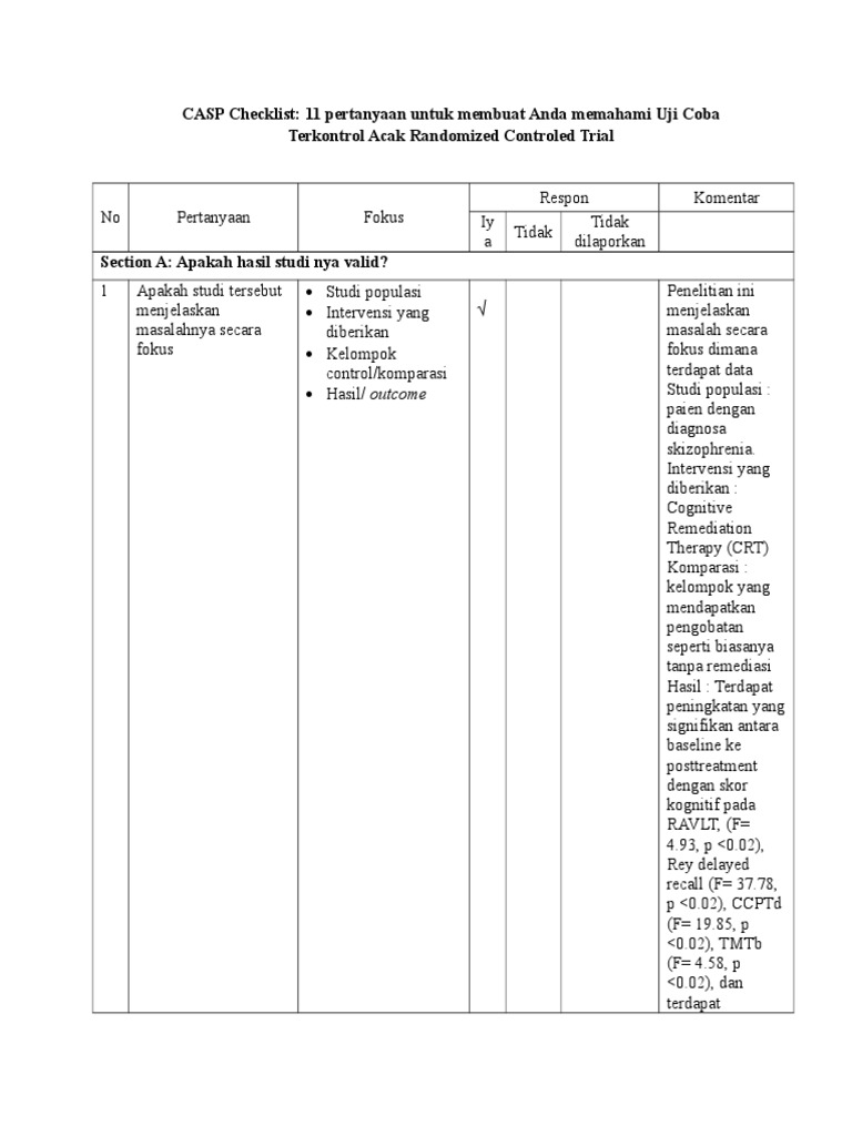 CASP Checklist | PDF