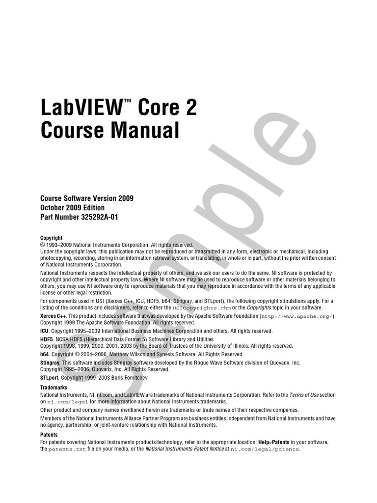 Labview Core 2 Course Manual: Sample | PDF | Object (Computer Science ...