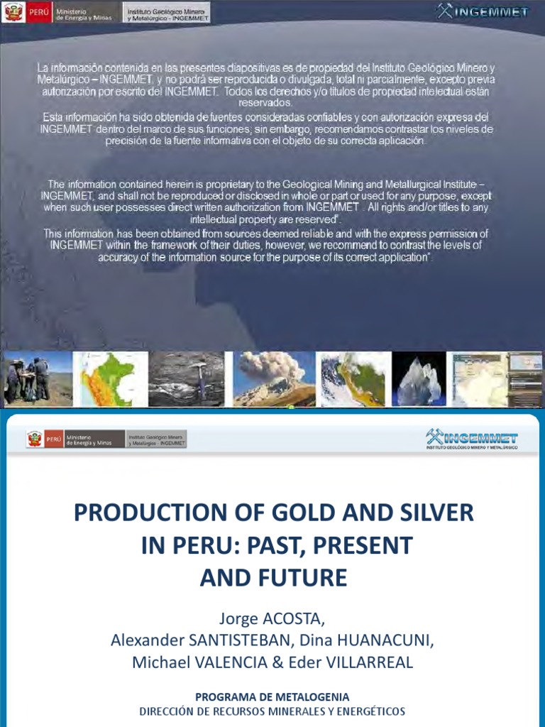 Production of Gold and Silver in Peru - Past, Present and Future | PDF ...