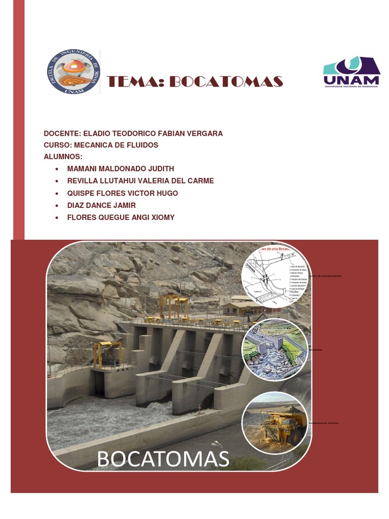 Bocatoma Final | Represa | Canal