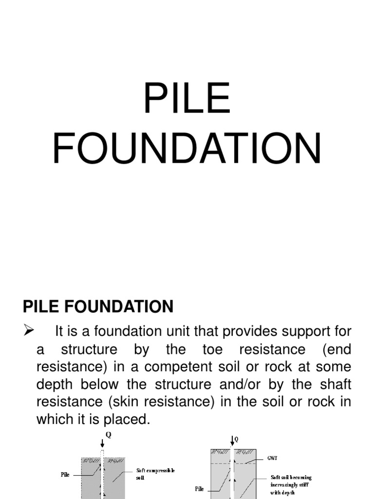 Pile Foundation | PDF | Deep Foundation | Structural Engineering