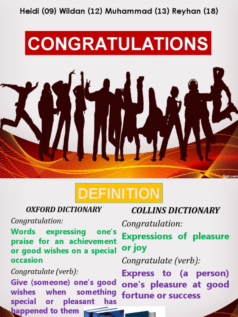 Congratulations | PDF | Language Arts & Discipline