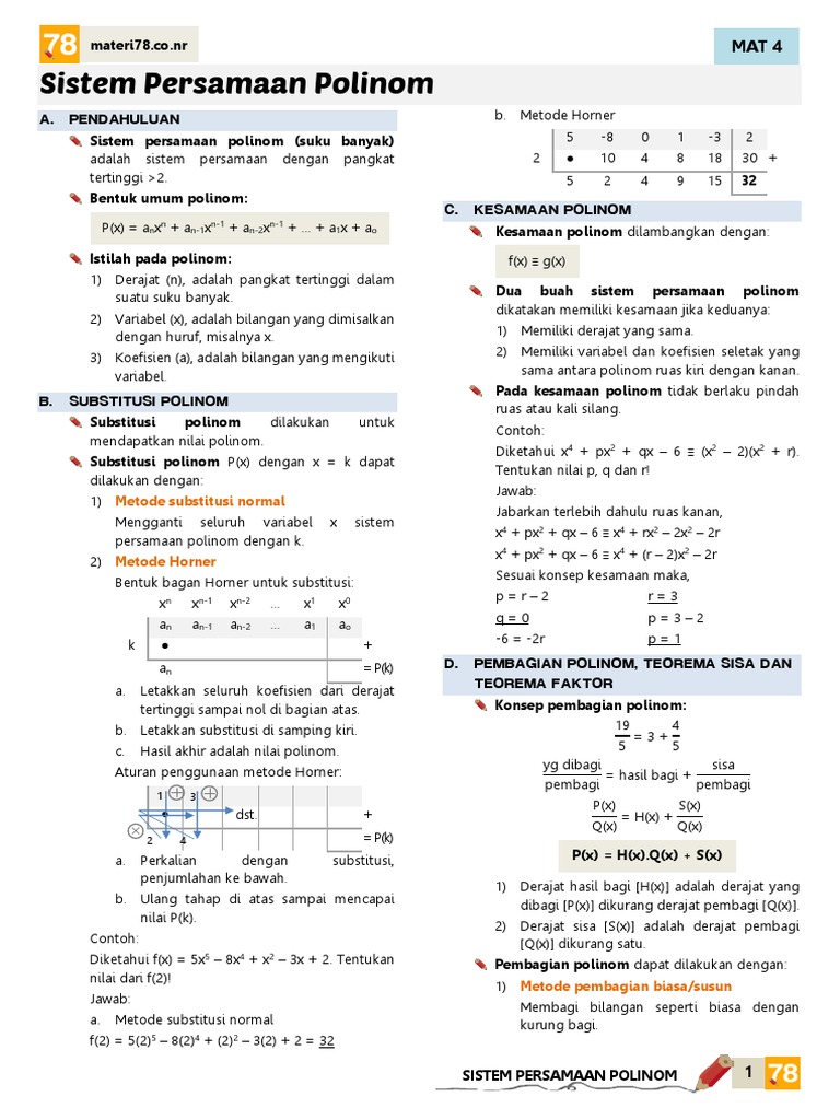 Polinomial PDF | PDF