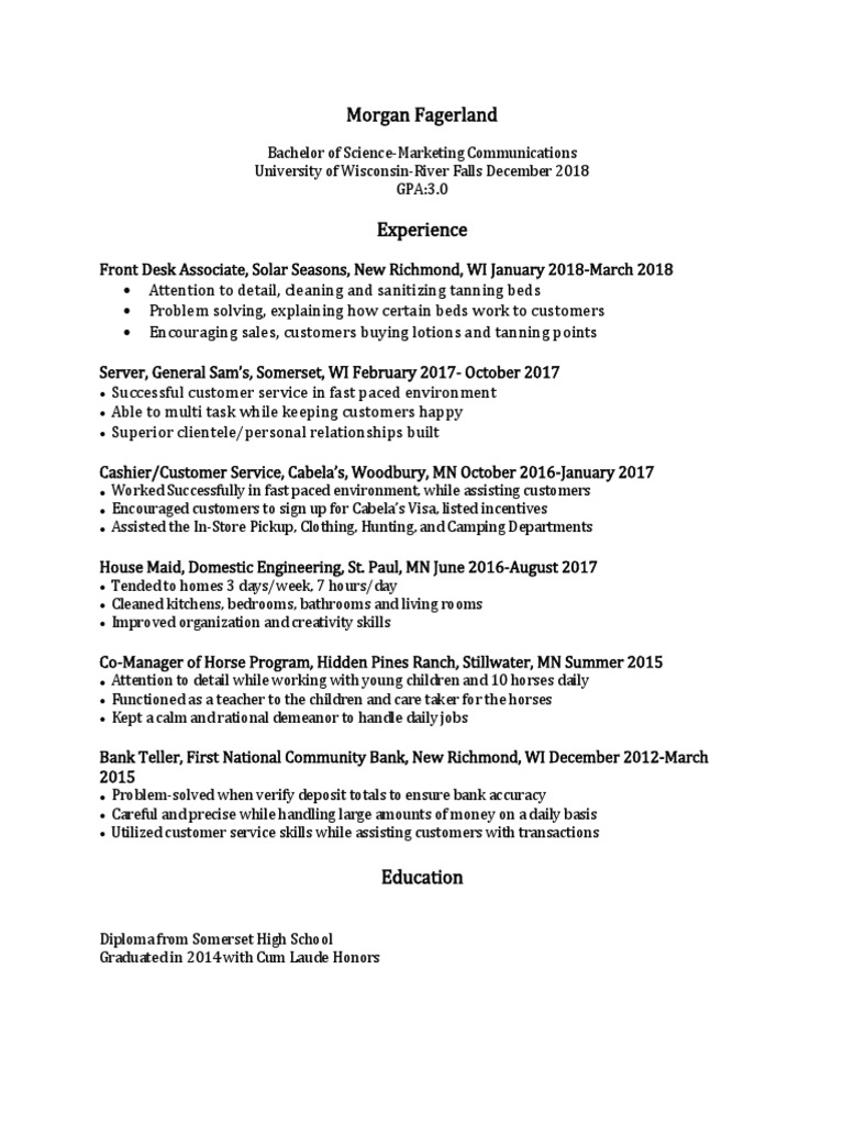Resume For Sen Sem | PDF | Economies | Business