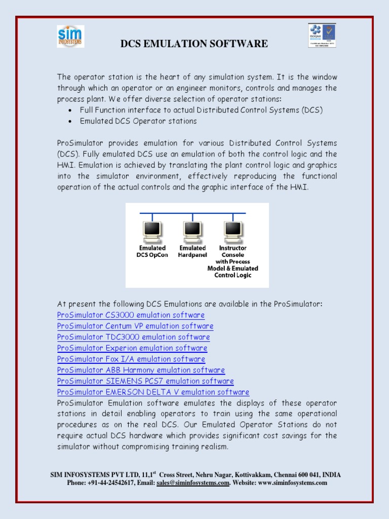 Dcs Emulation Software | PDF | Emulator | User Interface