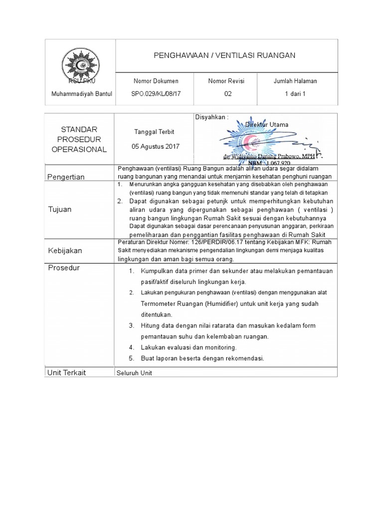 Spo Penghawaan or Ventilasi Ruangan | PDF