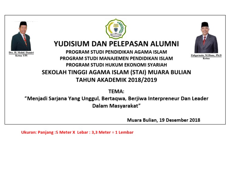 Spanduk Acara Yudisium | PDF