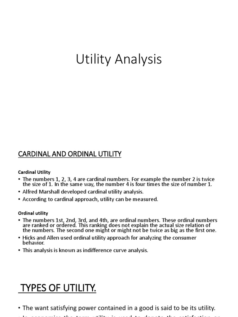 Utility Analysis | PDF | Economic Surplus | Utility