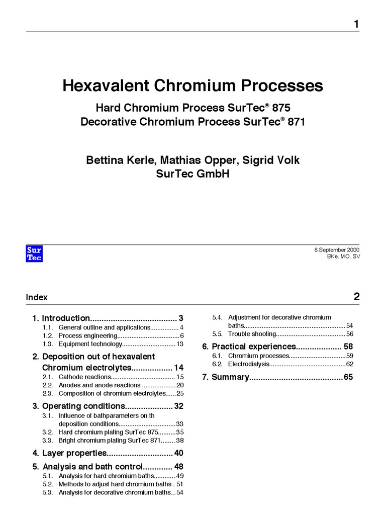 Chromium Plating | PDF | Chromium | Corrosion